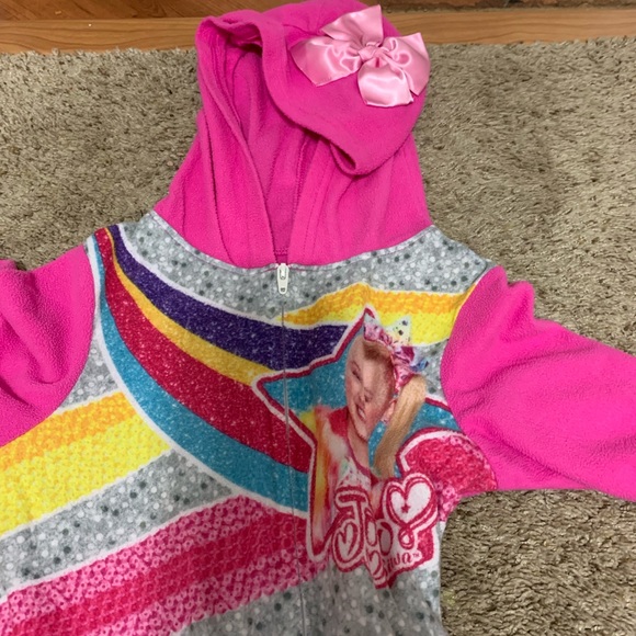 Nickelodeon | Pajamas | Jojo Siwa Onesie Pajama Hoodie Has A Bow | Poshmark